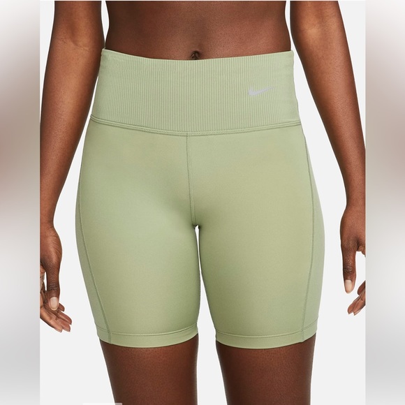 Nike | Shorts | Nwot Nike Midrise Ribbed Bike Shorts In Light Sage ...